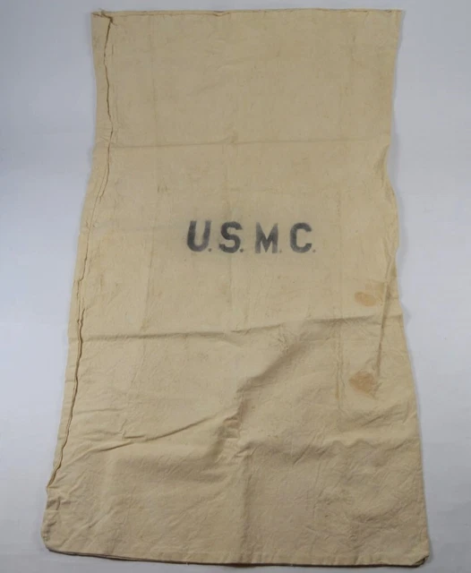 WW2 USMC MARINE Corps Unknown White Laundry/ Mail/ Barracks Bag $19.99 ...