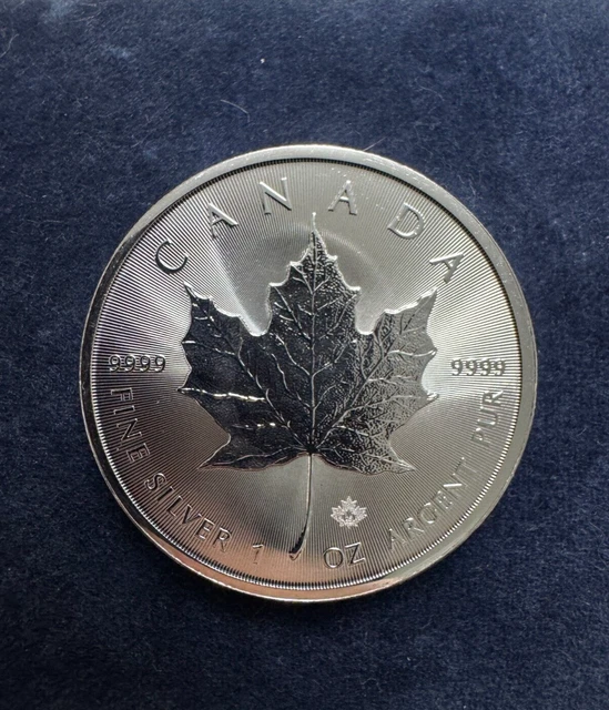 NEW RELEASE 1 oz Canadian Maple Leaf 2025 Silver Coin 9999 Fineness ...