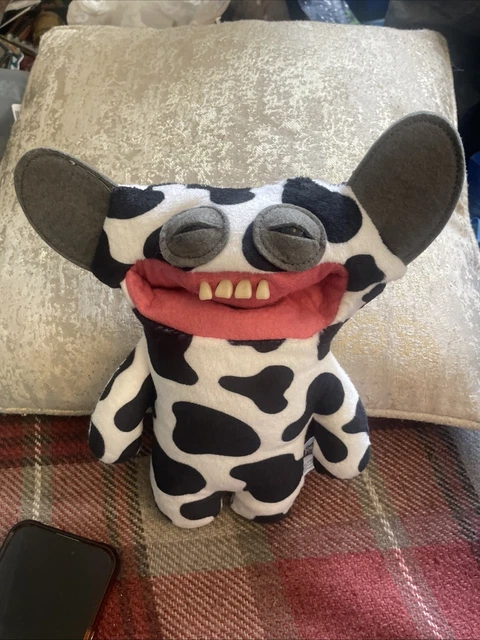 FUGGLER GRIN GRIN Cow Print Funny Ugly Monster Soft Toy Plush £10.99 ...