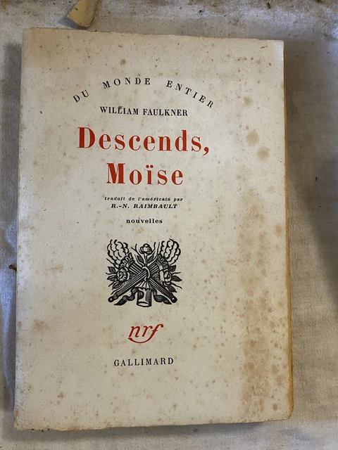 FAULKNER (WILLIAM) DESCENDS, Moïse [Go down, Moses] 1955 EUR 47,00 ...