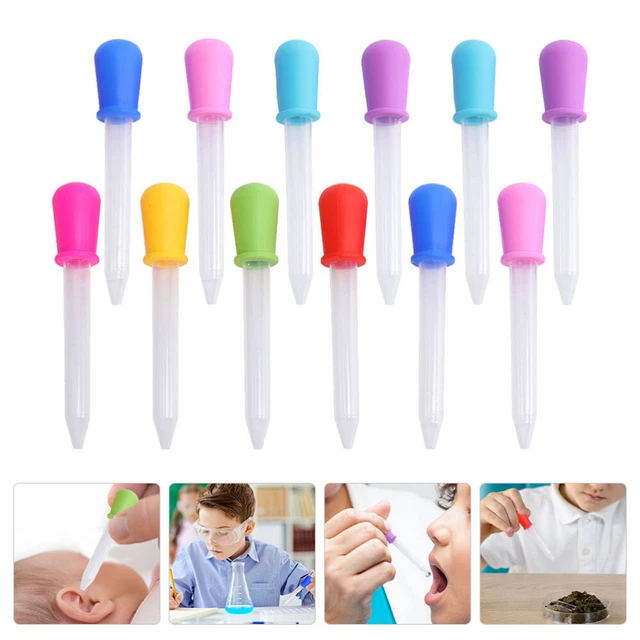 12 PCS LIQUID Dropper with Bulb Tip for Kids Feeding Remedies Portable ...