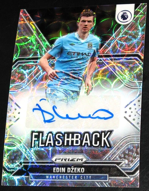 2021-2022 PRIZM EPL Premier League Edin Dzeko flashback autographes ...