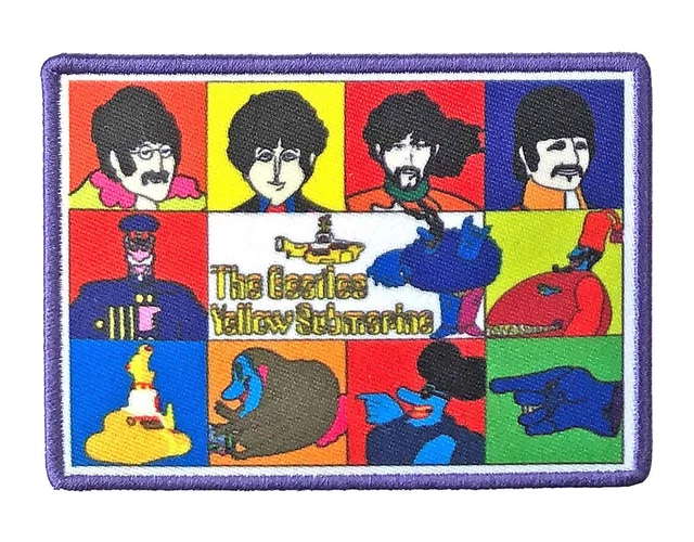 THE BEATLES PATCH Yellow Submarine Characters Official embroidered Iron ...