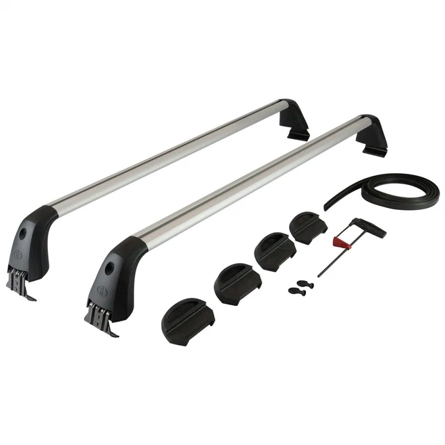 GENUINE TOYOTA HILUX Double Cab Aluminium Roof Rack CrossBars 05-15 ...