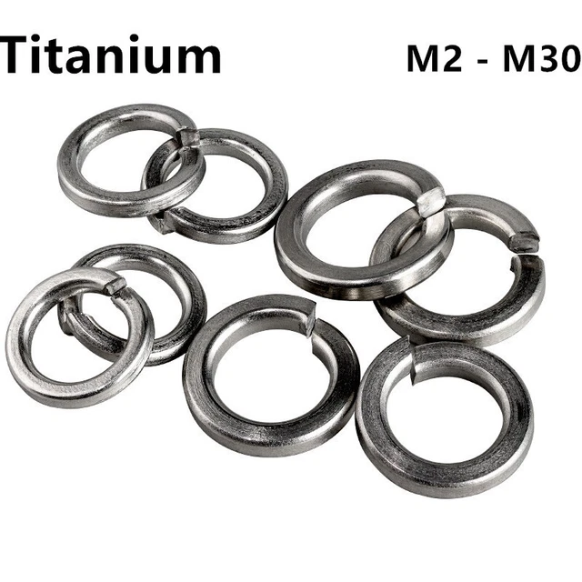 TITANIUM HELICAL SPRING Lock Washers M2 M2.5 M3 M4 M5 M6 M8 M10 M12 M14 ...