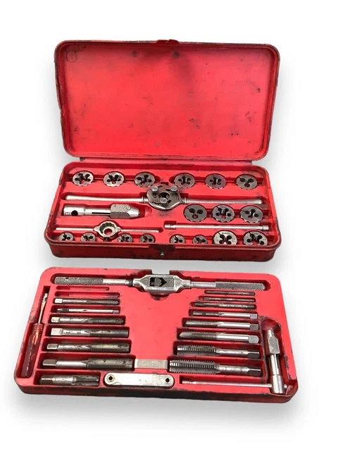 BLUE POINT TD-2425 40 Piece SAE Plug Tap & Die Rethreading Set (r ...