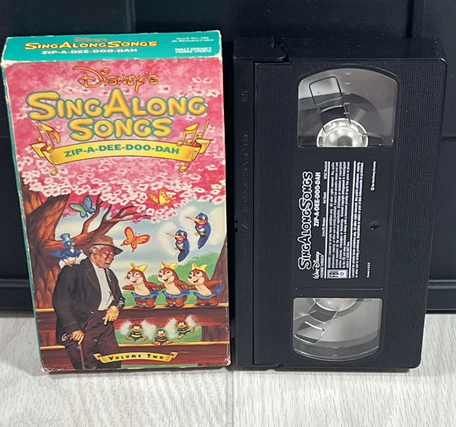 WALT DISNEY SING Along Songs Zip A Dee Doo Dah VHS Video Tape Volume 2 ...