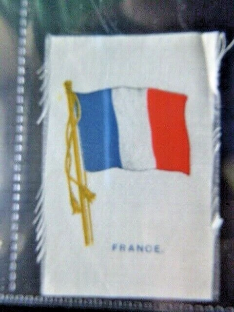 JOHN SINCLAIR SILK Ww1 "Flags" Caption 'Blue Caption' France 1/24 1914 ...