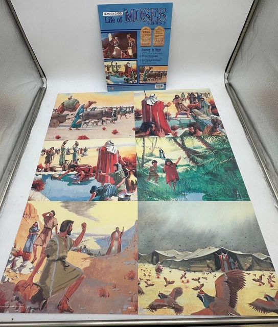ABEKA A BEKA Life of Moses Flash A Card Bible Stories - Series 2 & 3 ...