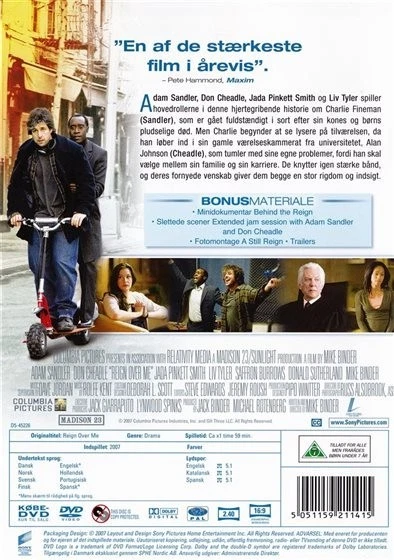 REIGN OVER ME [DVD. 2007][Region 2][5051159211415] - Adam Sandler - New ...