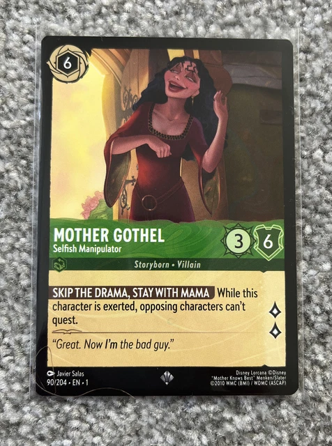 DISNEY LORCANA MOTHER Gothel Selfish Manipulator Non-Holo Super Rare ... DISNEY LORCANA MOTHER Gothel Selfish Manipulator Non-Holo Super Rare ...