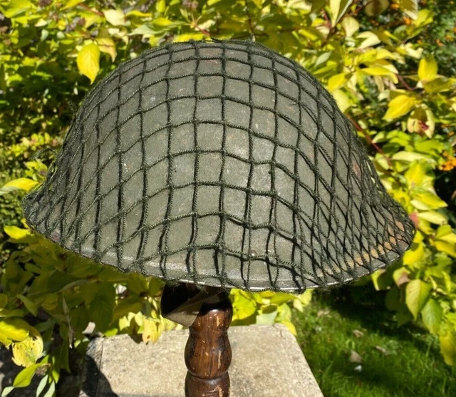 BRITISH ARMY TURTLE Steel Helmet 1972 Northern Ireland Issue + Net ...