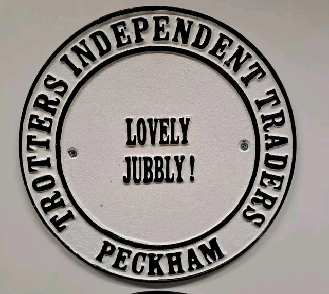 ONLY FOOLS & Horses Cast Iron Sign Lovely Jubbly! Man Cave Xmas Delboy ...