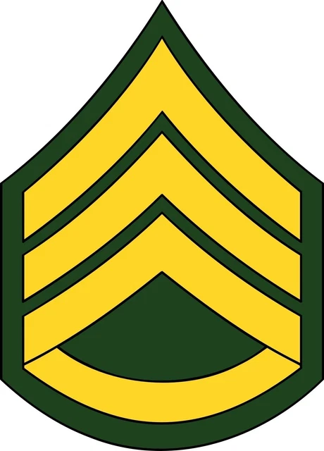 U.S. ARMY STAFF Sergeant Rank Insignia Decal / Sticker $11.90 - PicClick CA