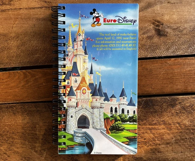 RECYCLED/UPCYCLED RETRO DISNEY VHS Leaflet - Euro Disney/ Disneyland ...
