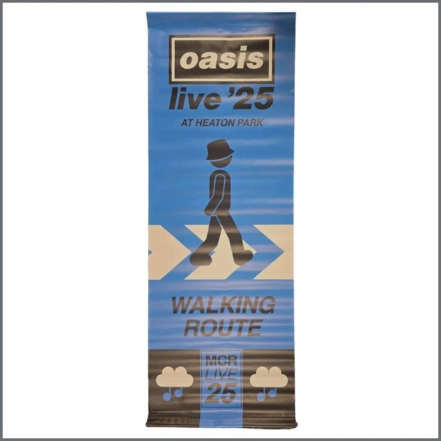 OASIS LIVE ’25 Heaton Park Manchester Walking Route Sign (UK) £339.25 ...