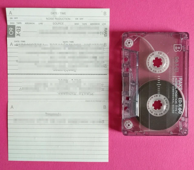 MC MUSICASSETTA RAKS ED-X 60 Vintage Compact Cassette Tape USATA EUR 4 ...