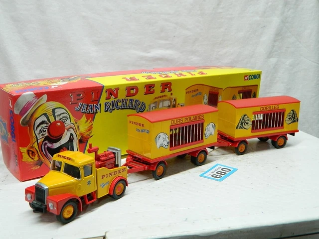 CORGI 1:50 SCAMMELL Ballast & Animal Trailers Pinder Jean Richard Box ...