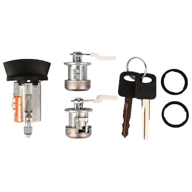 IGNITION SWITCH LOCK Cylinder & Door Lock Set 2 Keys Matched For Ford ...