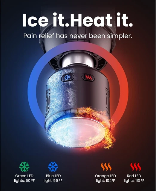 BOB AND BRAD T2 Pro Massage Gun Deep Tissue Heat Cold Pain Relief RRP £ ...