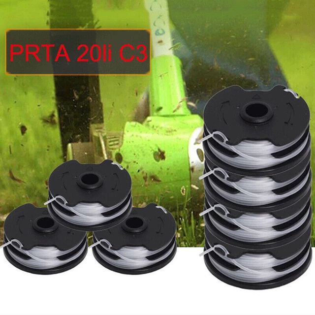 3/6 X SPOOLS For LIDL Parkside Cordless Grass Trimmer PRTA 20-Li A1,B2,C3 £8.25 - PicClick UK