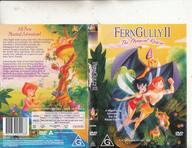 FERN GULLY 2:THE Magical Rescue-1997-20th Century Fox-Movie TCF-DVD $24 ...