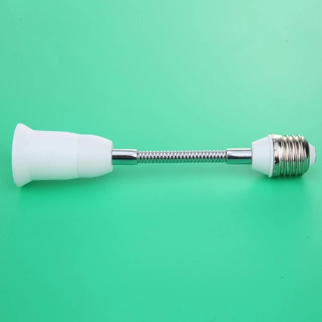 E27 LED LIGHT Bulb Lamp Holder Flexible Extension Adapter Socket (20cm ... E27 LED LIGHT Bulb Lamp Holder Flexible Extension Adapter Socket (20cm ...