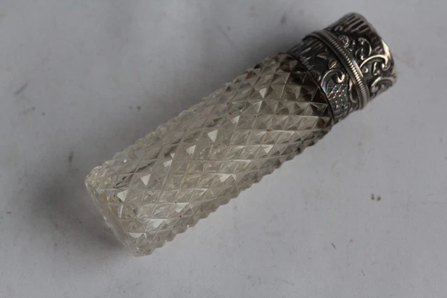 FLACON À SEL cristal taillé et argent (57663) EUR 98,00 - PicClick FR