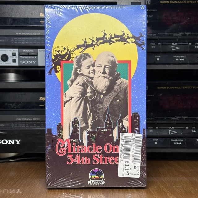 MIRACLE ON 34TH Street (1947) (VHS, 1987) Factory Sealed Playhouse ...