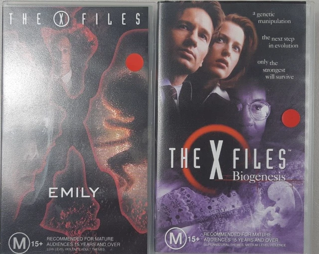 THE X FILES Emily & Biogenesis VHS Tapes Rating M15+ Scully & Mulder ...