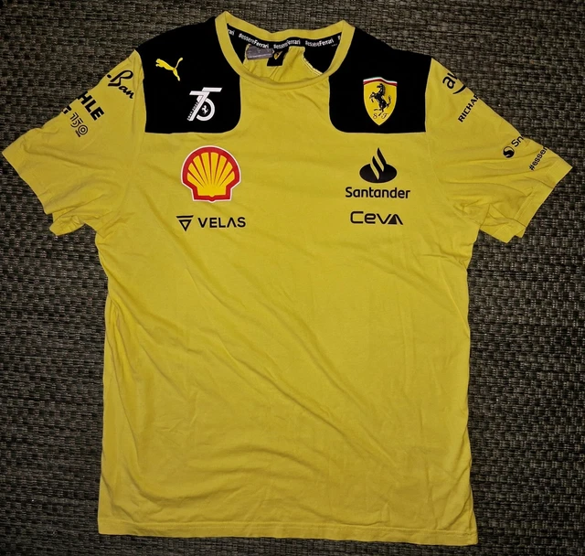 OFFICIAL FERRARI PUMA Monza 2022 Special Yellow Team Edition F1 Mens ...