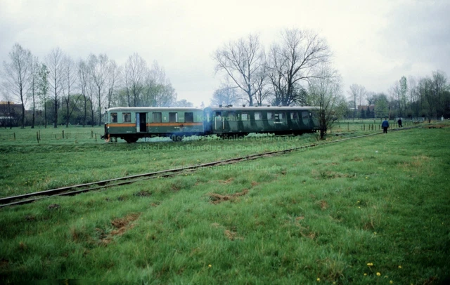 ORIGINAL DIA / slide PKP Polen incl. (c): MBd1-137 Kleinbahn Nowy Dwor ...