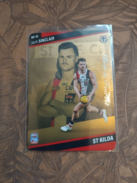 AFL SELECT GOLD Teamcoach Best And Fairest Card St Kilda Saints Jack ...