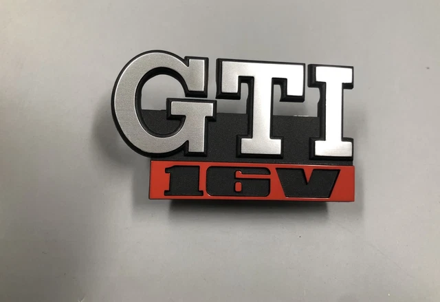 VW GOLF JETTA Mk2 GTi 16V Badge Reproduction Aftermarket 1 piece EUR 33 ...