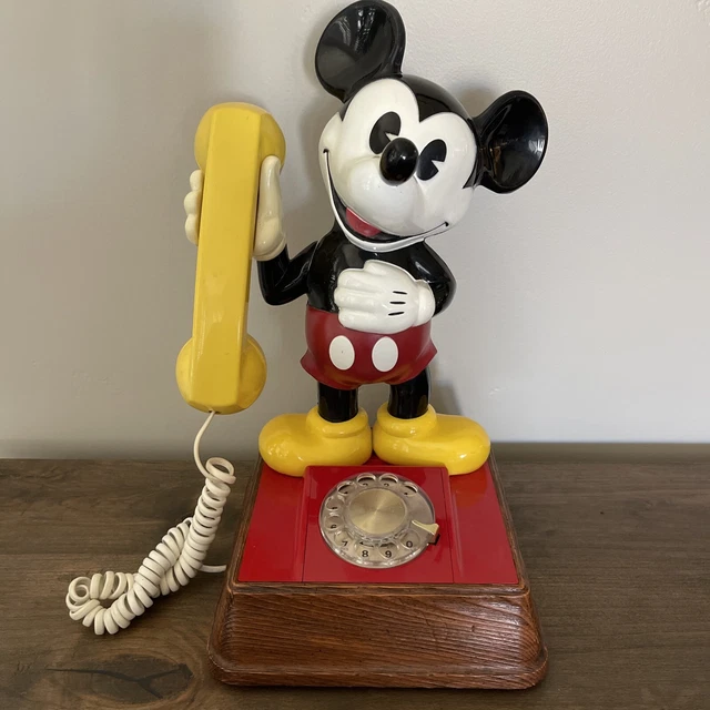 Vintage Mickey Mouse Rotary Phone FOR SALE! - PicClick UK