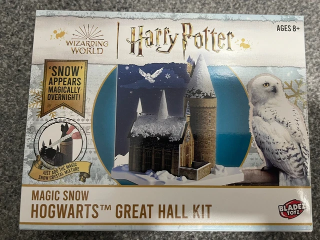HARRY POTTER HOGWARTS Great Hall Kit Magic Snow Wizarding World Crystal ...