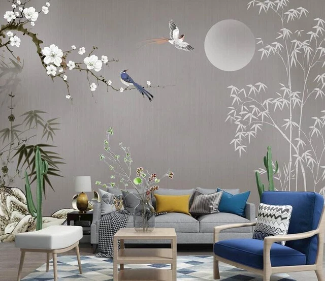 3D BAMBOO BIRD 3067 Wallpaper Mural Paper Wall Print Indoor Murals CA ...