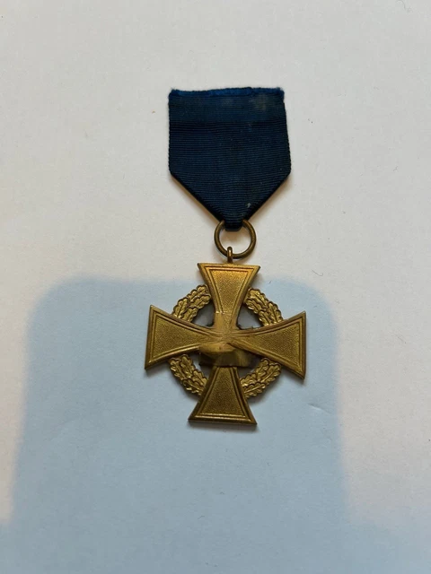 WW2 GERMAN NATIONAL Faithfull 40 Years Service Medal £43.68 - PicClick UK