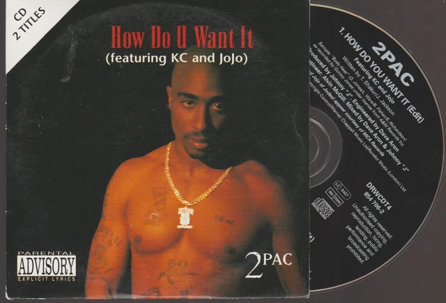 2PAC HOW DO U Want It Cd Single France Cardsleeve Pochette Cartonnée ...