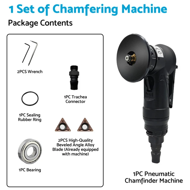 AIR CHAMFER TOOL Trimming Mini Chamfering Pneumatic Beveling Machine Deburring $55.95 - PicClick AU