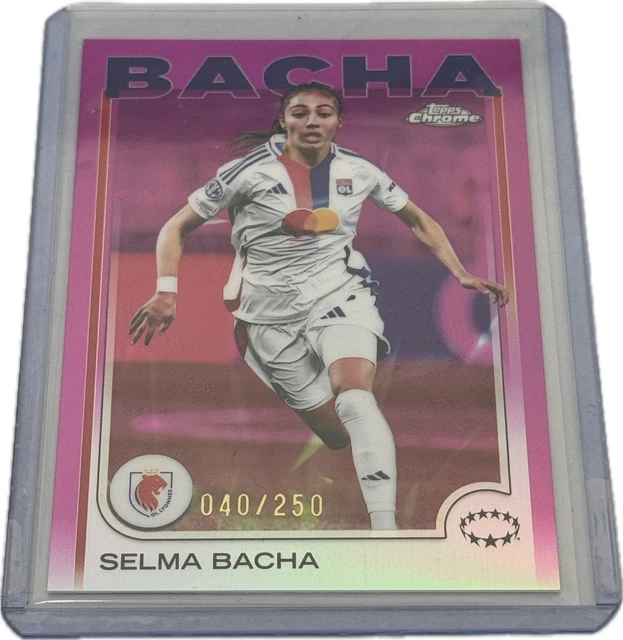 TOPPS UWCL CHROME 2025 Selma Bacha OL LYONNES /250 £17.38 - PicClick UK