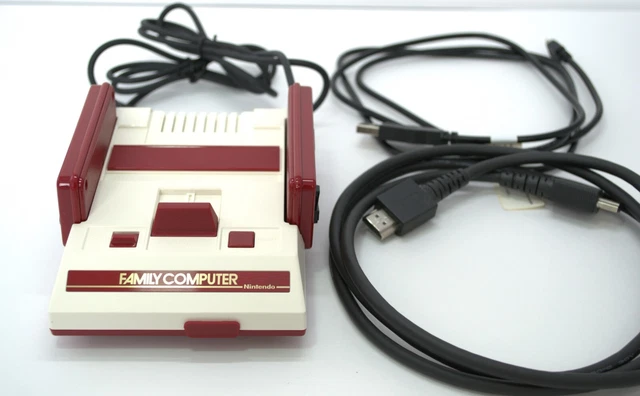 NINTENDO CLASSIC MINI Family Computer Game Console with Cables Japan ...