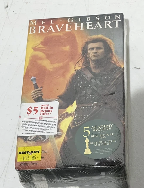 BRAVEHEART SEALED VHS First Production PARAMOUNT 1995 Double Pack ...