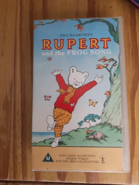 RUPERT AND THE Frog song Vintage VHS VIDEO Tape - Paul McCartney's £4. ...