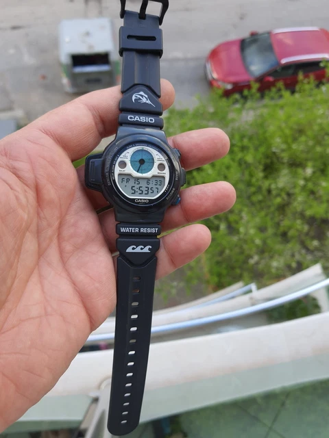 RARE MONTRE VINTAGE Casio CPW-300-1V boussole de prière musulmans ...