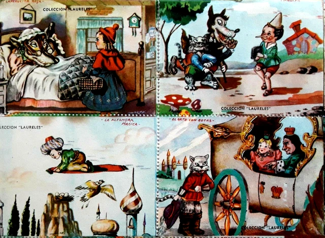 1940'S CLASSIC CARTOONS Vintage Argentina Cards Complete-Uncut Sheet ...