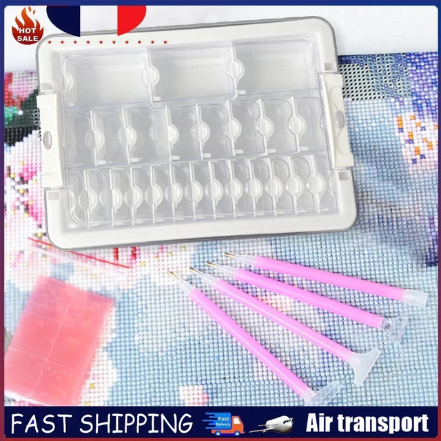 24 GRID DIAMOND Painting Bead Storage Containers Bead Organizers and ...
