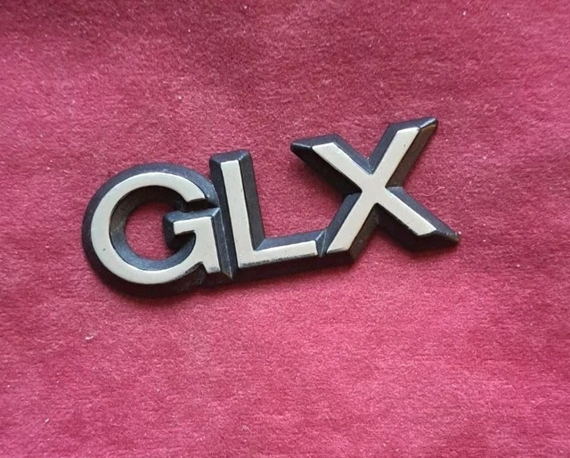 FORD GLX BOOT BADGE Rear Emblem Escort MK4 Orion MK2 Serria MK2 ...