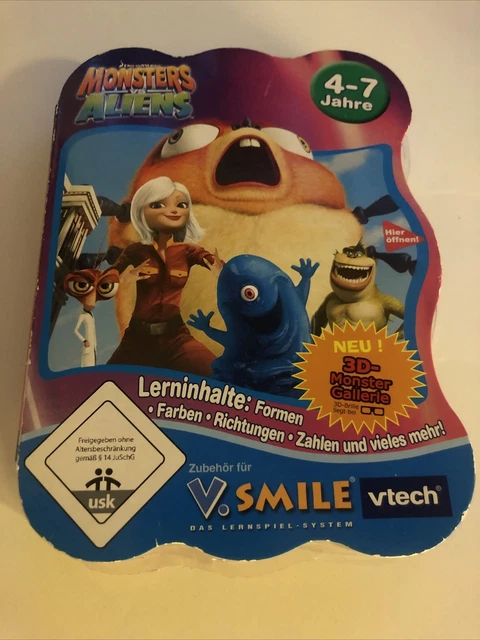 VTECH V.SMILE MONSTERS vs Aliens Learning Game 4-7 Years £2.69 ...