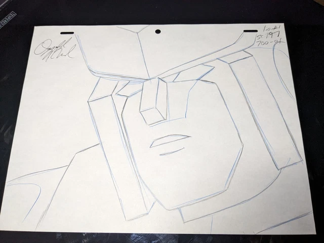 TRANSFORMERS ANIMATION CEL G1 Cartoon Toei 80's Anime Vtg Production ...